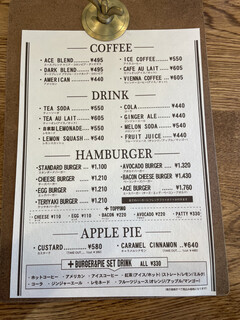 メニュー写真 : ACE COFFEE （エースコーヒー） - 泉佐野/カフェ | 食べログ