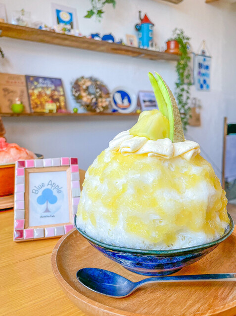 by くむむん : Blue Apple shaved ice Cafe （ブルーアップル シェイブドアイスカフェ） - 東武和泉/かき氷 ...