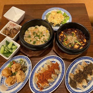 ★人気No.2★＜CHANJAの定番メニューが勢ぞろい！＞【定番CHANJAコース】／飲み放題付3,000円（税込） : 手包み餃子酒場 ...