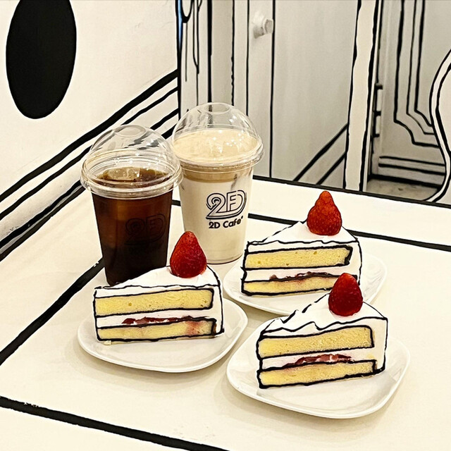 『錯覚？を楽しめるcafe』by fukeiryu : 2D Cafe 新大久保店 - 新大久保/かき氷 [食べログ]