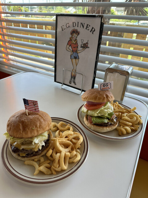 『126沿いのアメリカンダイナー！お値段張るけど味は 』by ちいグルメ : イージーダイナー （E.G.DINER） - 福俵/ハンバーガー [食べログ]