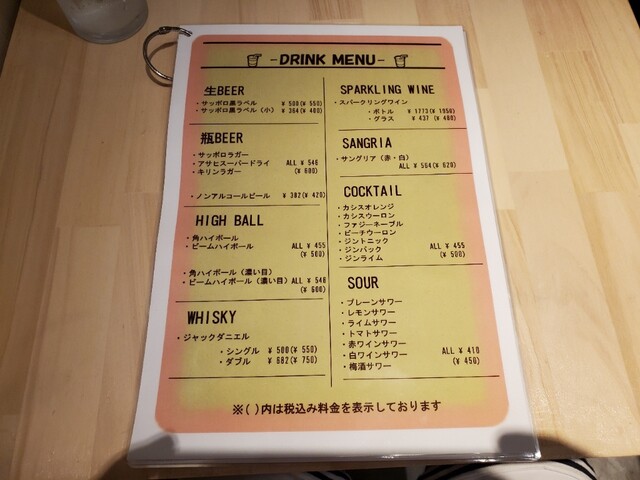 メニュー写真 : カジュアルフレンチBar 7FUKU - 小倉/フレンチ | 食べログ