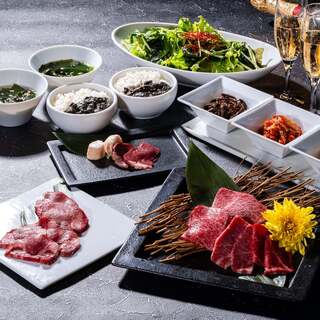 10月【ランチ】土・日・祝日16時まで限定！TBBC堪能ランチコース : 黒毛和牛＆極上牛タン＆焼肉バル THE BLACK BULL ...