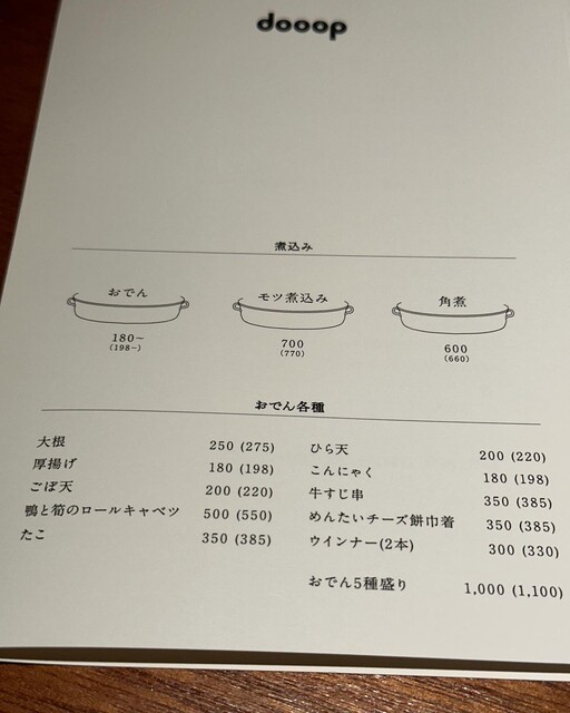 メニュー写真 : dooop （ドゥープ） - 京都河原町/バル | 食べログ