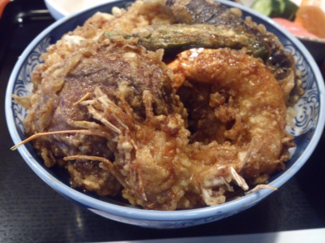 『郡山市の天麩羅「奈良木」で盛り合わせ天丼＆小海老のかき揚げ丼』by 爆発五郎 : 天麩羅 奈良木 - 郡山富田/天ぷら [食べログ]