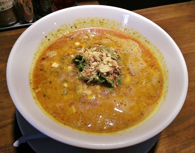 『スパイシーな仕上がりの今風の平成「担々麺」！』by 4門 : 麺処 鳴声 - 西馬込/ラーメン [食べログ]