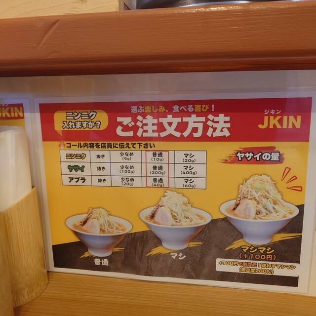 メニュー写真 : JKIN - 大小路/ラーメン | 食べログ