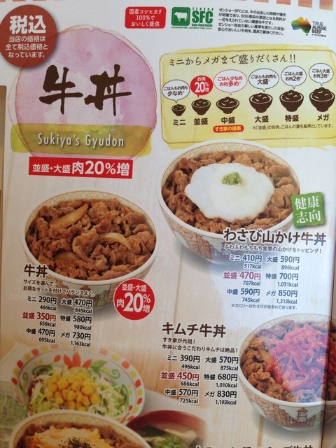 メニュー写真 : すき家 呉広店 - 広/牛丼 | 食べログ