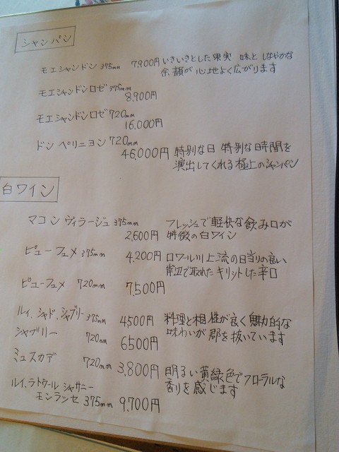 メニュー写真 : シェ コデラ （Chez CODERA） - 勝浦/フレンチ | 食べログ