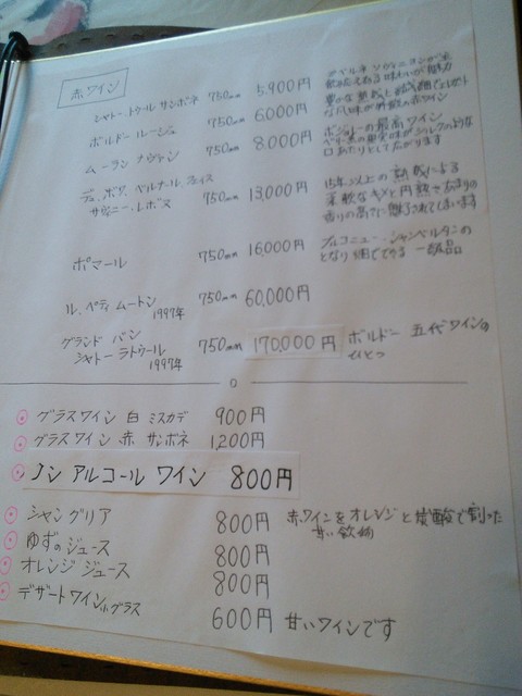 メニュー写真 : シェ コデラ （Chez CODERA） - 勝浦/フレンチ | 食べログ