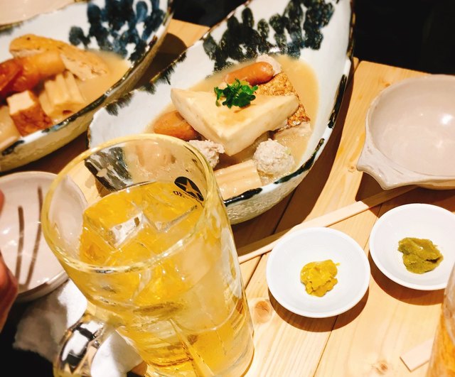 『大きな「でらべっぴん」ビールはお得！』by pureberry : 鶏出汁おでん とりばか 下北沢店 - 下北沢/おでん [食べログ]